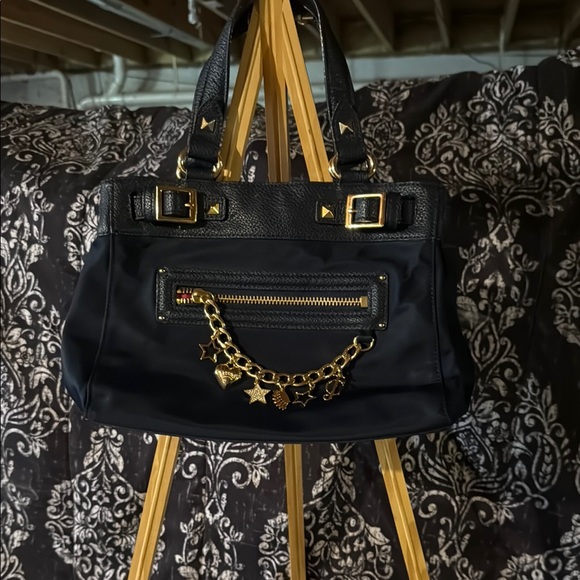 juicy contour | Bags | Black And Gold Mini Bag With Structured Designit ...